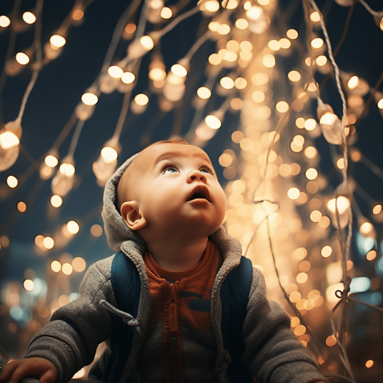 Babies Stare At Lights: Vision Development and Curiosity